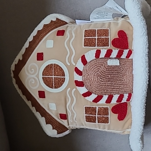 The Farmhouse: Rachel Ashwell | Holiday | Gingerbread House Pillow ...